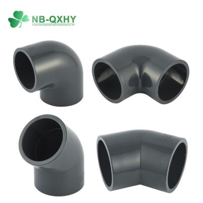 Cina Fitture per tubi in PVC Pn16 uguali alla norma DIN per alte pressioni in grigio profondo in vendita