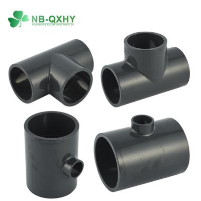 Cina Fitture per tubi in PVC Pn16 uguali alla norma DIN per alte pressioni in grigio profondo in vendita