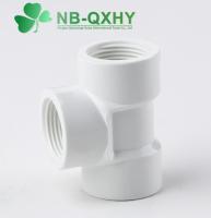China Round Head Code Plastic Fitting Female Cap and Female Tee for Industrial Applications for sale