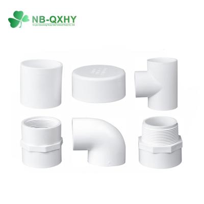Cina Fitture in PVC standard ASTM Sch40 per la distribuzione dell'acqua di tutte le dimensioni e compreso il riduttore in vendita