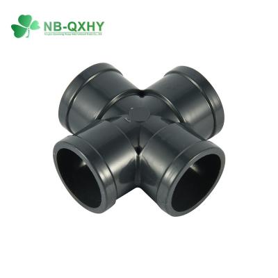 Cina Tipo di superficie della presa Pn16 PVC grigio scuro UPVC adattabile all'approvvigionamento idrico in vendita