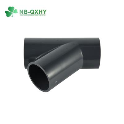 Cina Tipo di superficie della presa Pn16 PVC grigio scuro UPVC adattabile all'approvvigionamento idrico in vendita