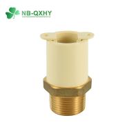 China PVC Glue Connection CPVC ASTM 2846 Plastic Fitting with Copper Insert Full Size for sale
