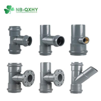 Cina Fittings per tubi in UPVC di alto spessore e grigio profondo per applicazioni nei sistemi di approvvigionamento idrico in vendita