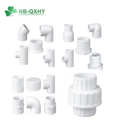 Cina Fittings per tubi in PVC ad alto spessore, testa rotonda, codice 90 gradi, gomito, standard ASTM in vendita