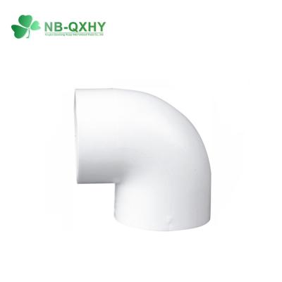 Cina Fittings per tubi in PVC ad alto spessore, testa rotonda, codice 90 gradi, gomito, standard ASTM in vendita
