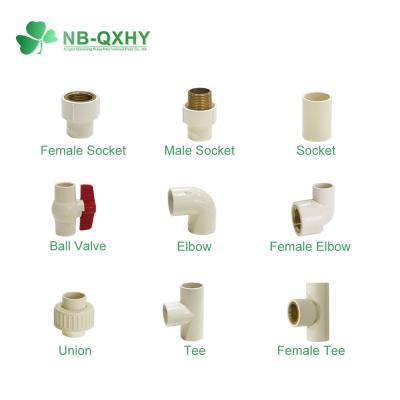 Cina Codice testa rotonda QX ASTM Sch40 Fittings standard per tubi in UPVC Fittings per tubi in plastica in vendita