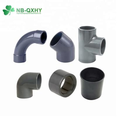 China UPVC Fittings DIN Plastic Tube Elbow Pn10 Pn16 DIN Pipe Fitting for Outdoor or Underground for sale