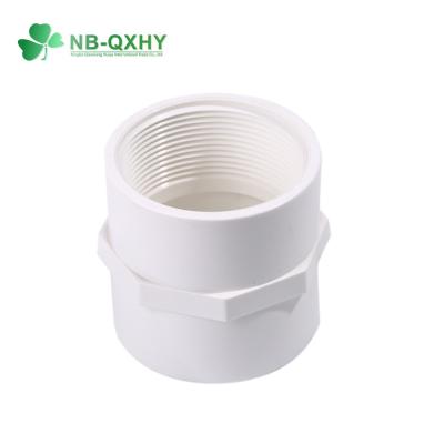 中国 サイズ 完全な Sch40 PVC UPVC ASTM パイプフィッティング スリップカップリング 1/2 
