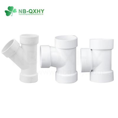 中国 4 インチ UPVC/PVC Dwv ASTM D2665 クロス 均質な粘着接続と4 Way トリプル セール 販売のため