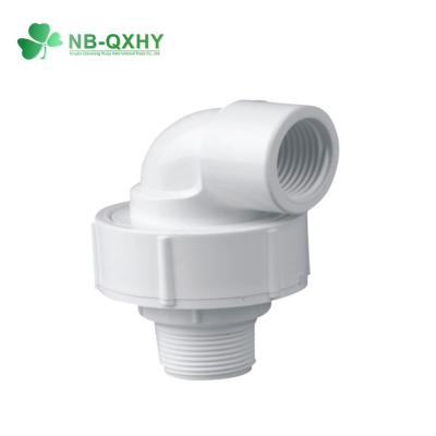 Cina Collegamento adesivo PVC UPVC BSPT/BS Standard Maschio/Femmina gomito a filo ridotto con tappo in vendita
