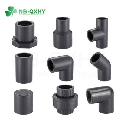 中国 灰色PVC/UPVC ASTM Sch80 水供給 2-1/2 プライム肘パイプ 建設用 販売のため
