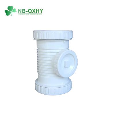 Cina NB-QXHY PVC/UPVC per scarico laterale Dwv Tee 90° tubo trasversale con fascia di gomma EPDM in vendita