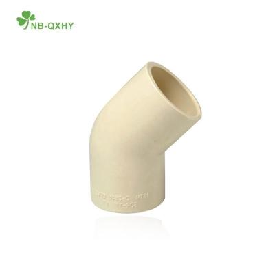 中国 ASTM 2846 標準の長持ち性能を備えた 45 度肘掛けのソケット CPVC 販売のため