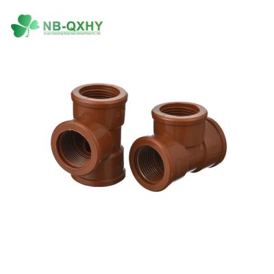 中国 高圧 Pn16 赤管フィッティング Pph 減量ティー 設計要求サンプル 販売のため
