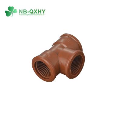 中国 高圧 Pn16 赤管フィッティング Pph 減量ティー 設計要求サンプル 販売のため