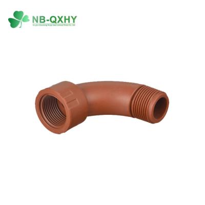 中国 ブラウン レッド Pn16 Pph スレッド フィッティング パイプ 肘 橋 肘 溶接 接続 販売のため