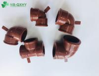 China High Pressure Pn16 Red Pph Pipe Fitting Female Tee Plastic Tees with Round Head Code for sale