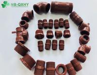 China High Pressure Pn16 Red Pph Pipe Fitting Female Tee Plastic Tees with Round Head Code for sale