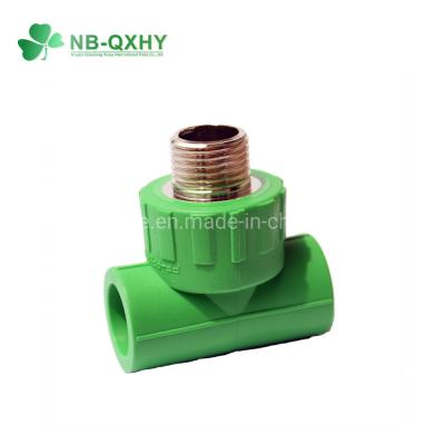 Cina Saldatura connessione eguale Tee PPR maschio Tee con inserto in ottone forgiato in vendita