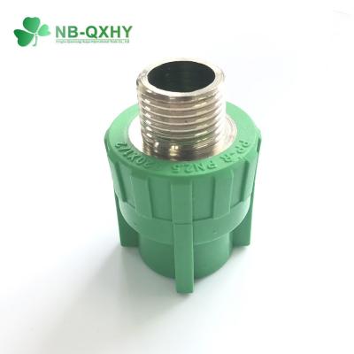 Cina DIN Standard PPR Pipe Fittings Messina Maschio Accoppiamento flessibile o rigido Personalizzazione in vendita