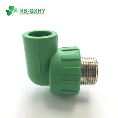 中国 90度等角PPRパイプフィッティング 冷たい水システムのための男性スレッド肘 販売のため