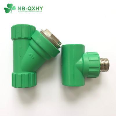 Cina Materiali coreani PPR Fittings per tubi maschile Tee a filo con ottone a bassa pressione Tee uguale in vendita