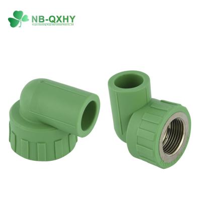 Cina PPR Pipe Fitting Female Thread Elbow con iniezione in ottone da 20 mm a 160 mm in vendita