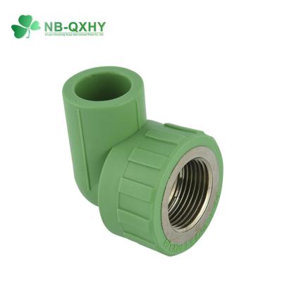 Cina PPR Pipe Fitting Female Thread Elbow con iniezione in ottone da 20 mm a 160 mm in vendita
