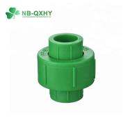 China PP-R Pipe Fitting Plastic Coupling Green Color Ball Valve Union Pn20 Pn25 Request Sample for sale