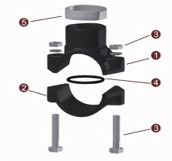 Cina Fittings di compressione in PP 100% di materiale Pn10 per connessioni di lunga durata in vendita