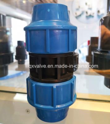 中国 16mm から 110mm QX PP ユニオンバルブ 接続フィッティング PP 圧縮フィッティング 青 販売のため