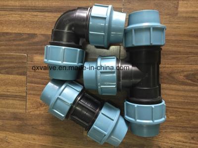 Cina Connessione diretta PP Compressione Maschio Reducente a filo Tee Italia Tipo Azzurro chiaro in vendita