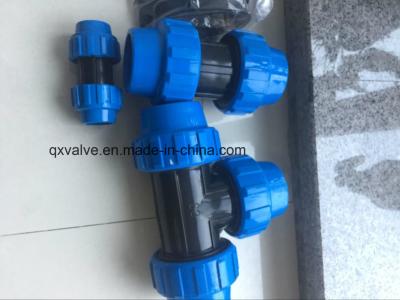 Cina Connessione diretta PP Compressione Maschio Reducente a filo Tee Italia Tipo Azzurro chiaro in vendita