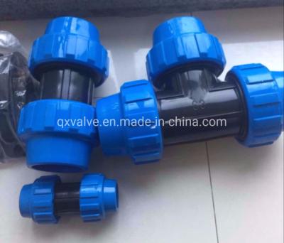 Cina Fittings di compressione per accoppiamento PP blu Pn16 per irrigazione in vendita