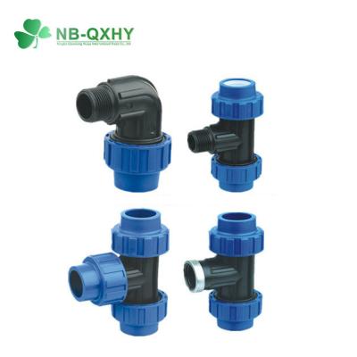 Cina Fittings di compressione per accoppiamento PP blu Pn16 per irrigazione in vendita