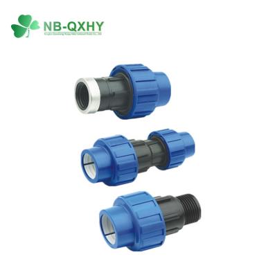Cina Fittings di compressione per accoppiamento PP blu Pn16 per irrigazione in vendita