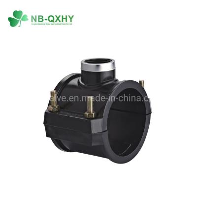 Cina Fittings di compressione in PP per pinze a sella a tubo singolo con angolo di 90° e oring 201 in vendita
