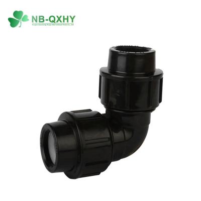 Cina Fittings di compressione in PP da 16 mm a 110 mm per presa/filo nero in vendita