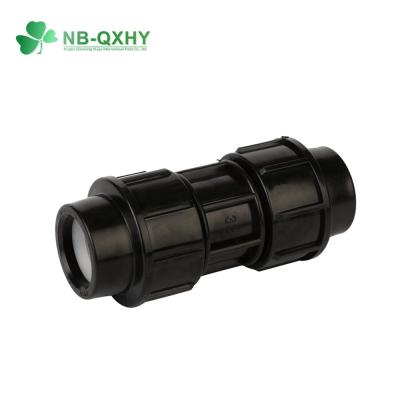 Cina Fittings di compressione in PP da 16 mm a 110 mm per presa/filo nero in vendita