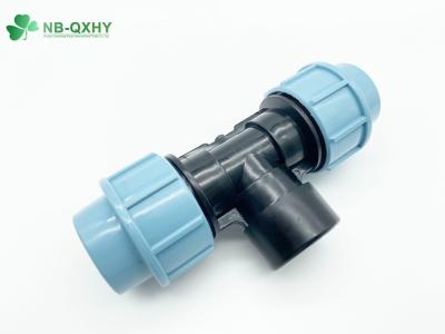 Cina Pn16 20mm PP Compressione Fitting Equal Tee per il servizio post-vendita Fitting di tubi di plastica in vendita
