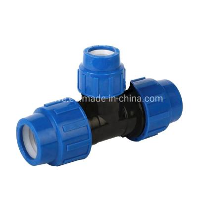 Cina Fittings di compressione PP PP riducente Tee per 16mm a 110mm 1/2 