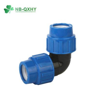 Cina Fittings di compressione in PP a connessione diretta Italia 90° Equal Elbow per irrigazione in vendita