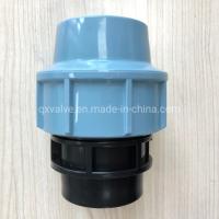 China Round Head Code Plastic Coupling 3 Way Tee PP Compression Fitting for Irrigation Equal for sale