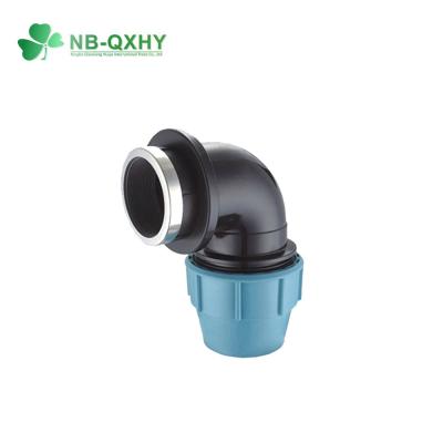 Cina Fittings di compressione in PP uguali tubi a gomito a 90 gradi gomito per l'approvvigionamento idrico di irrigazione in vendita