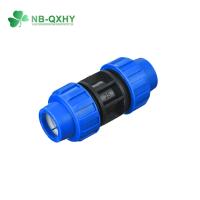 China Turkey Blue PP Compression Fitting Quick Coupling for Rigid Pipe Connection in Turkey for sale