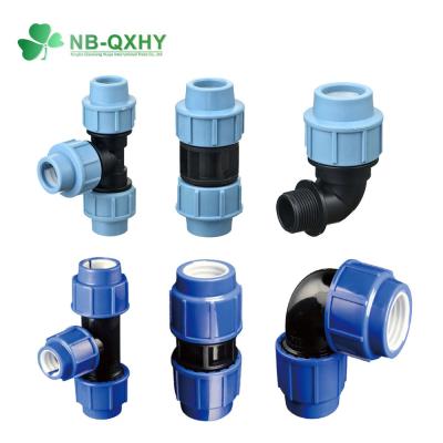 China Fixação de tubos de compressão de PP para encanamento sanitário ângulo de 45° e espessura da parede Pn10 à venda