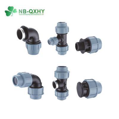 Cina Fitting per tubi di compressione in PP per impianti idraulici sanitari angolo di 45° e spessore della parete Pn10 in vendita