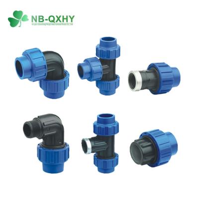 Cina Fitting per tubi di compressione in PP per impianti idraulici sanitari angolo di 45° e spessore della parete Pn10 in vendita
