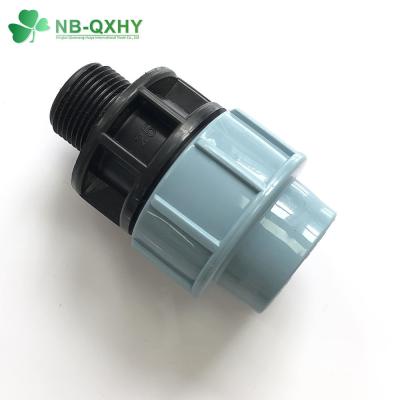 China Universale structuur Pn16 PP koppeling HDPE fit compressie fit met 1/2 